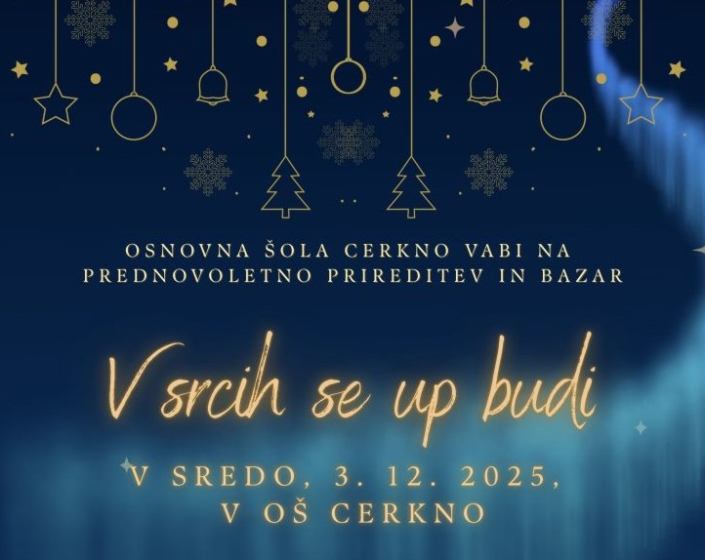 OŠ Cerkno: Dobrodelna prireditev V srcih se up budi – Občina Cerkno